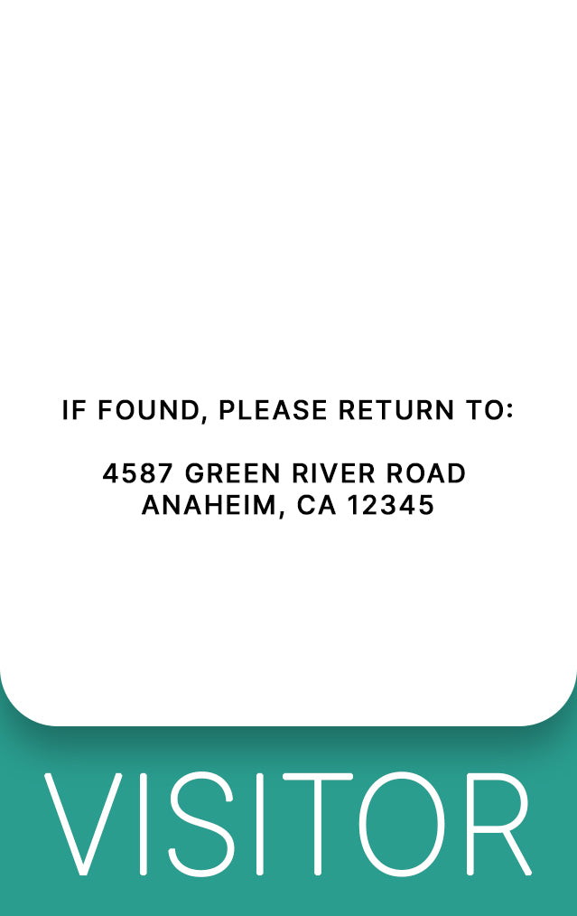 Corporate Visitor Badge - Custom Event Entry Pass – BadgeSmith