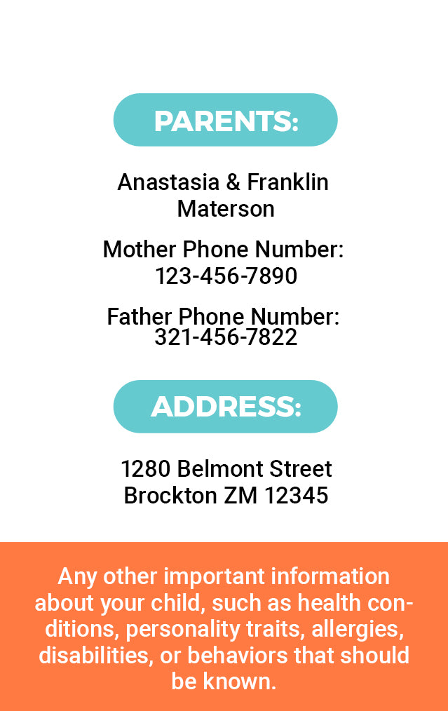 Child ID Badge - Personalized Safety ID – BadgeSmith