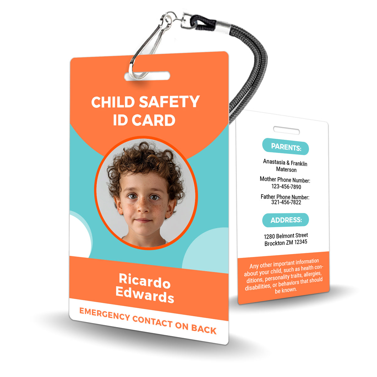 Child ID Badge - Personalized Safety ID – BadgeSmith