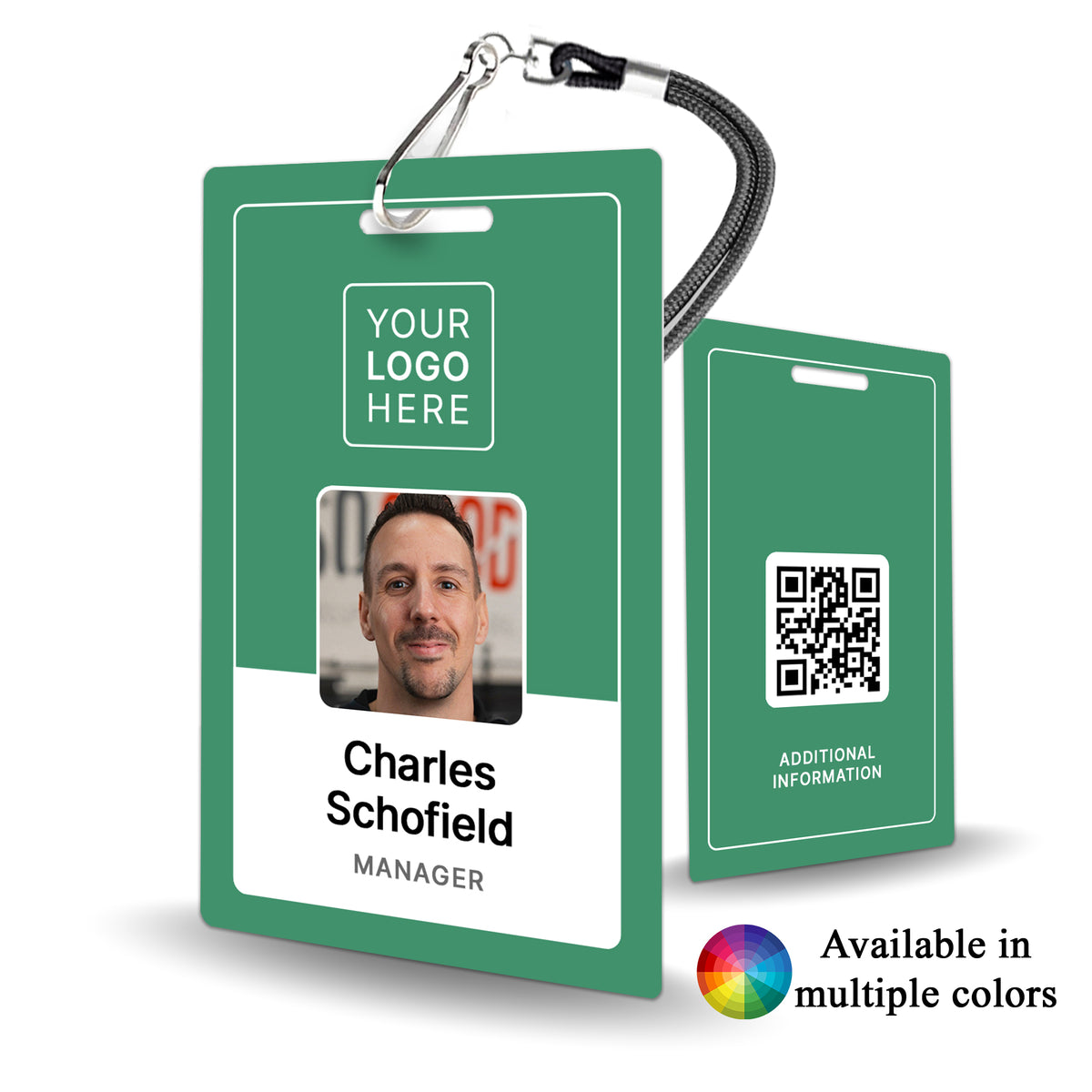 Custom Corporate Identification Badge - Personalized Employee ID Card ...