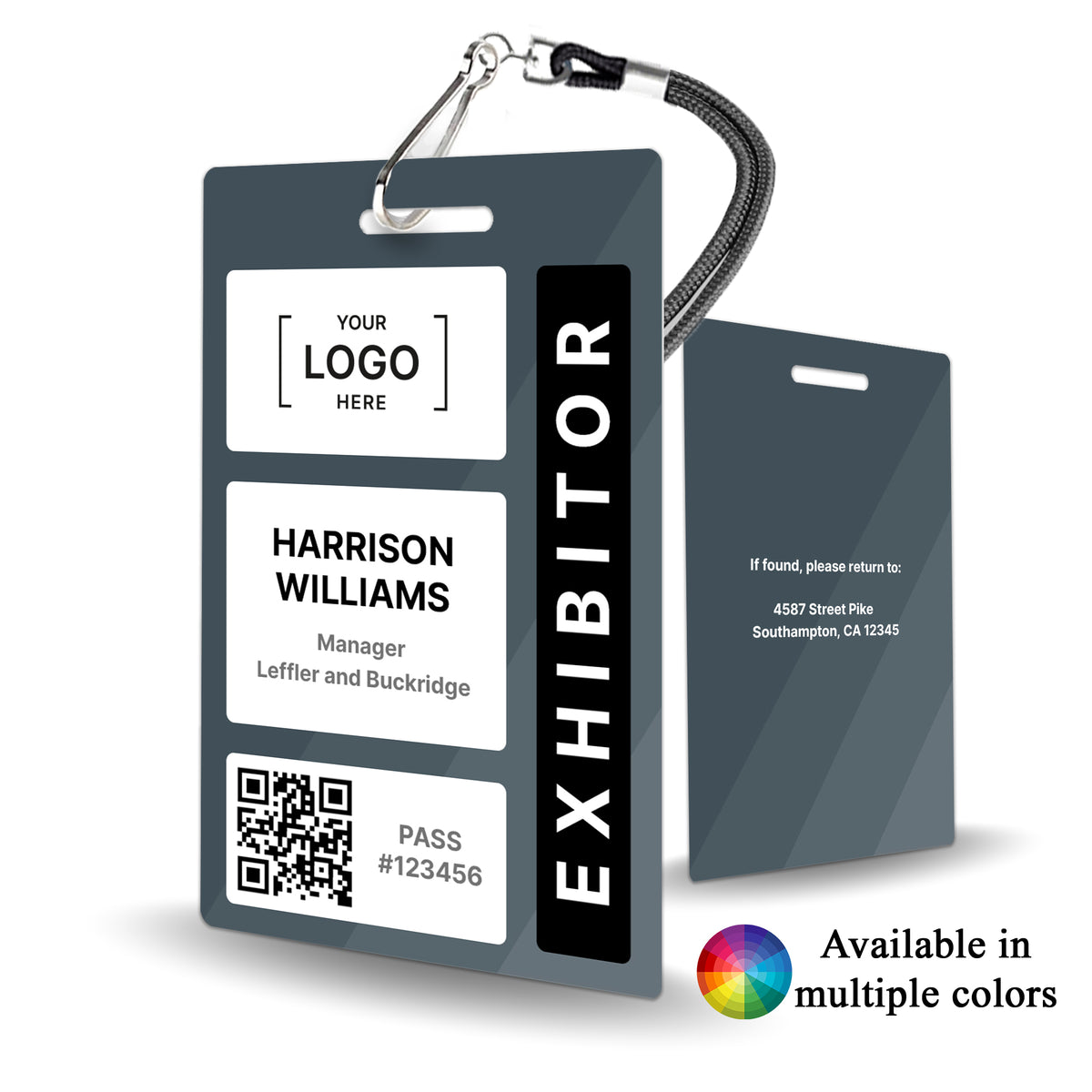 Deluxe Exhibitor Badge - Custom Design – BadgeSmith