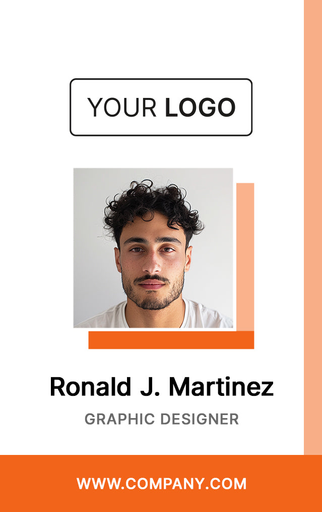 Custom Employee ID Badge - Personalized Corporate Identification Card ...