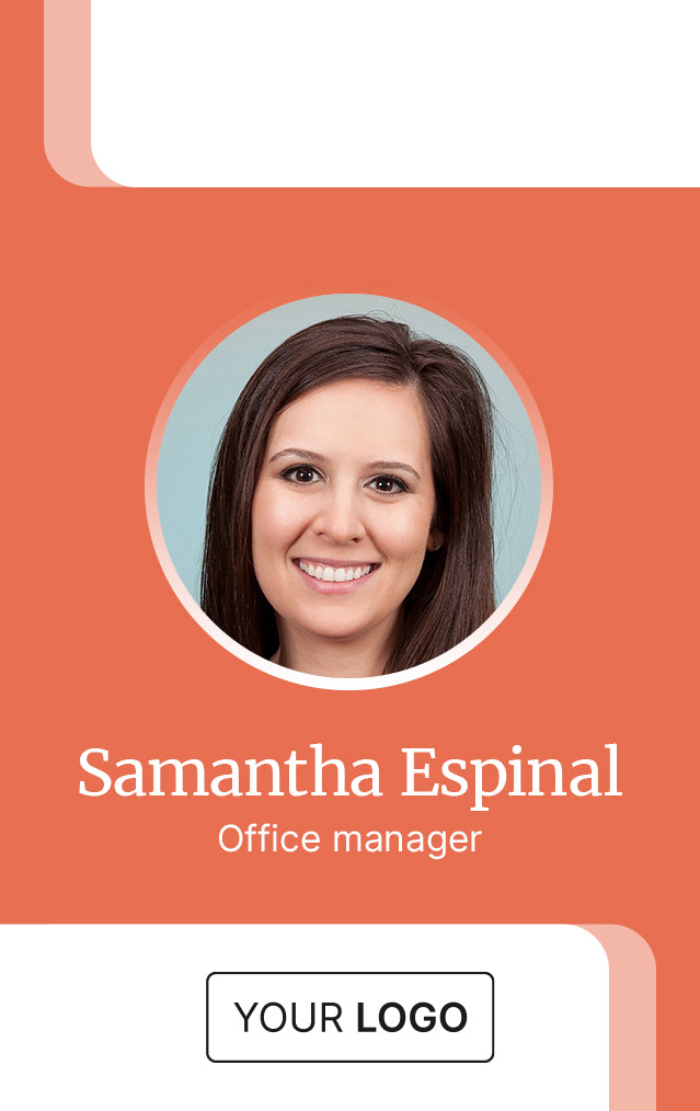 Professional ID Badge - Custom Design with Headshot – BadgeSmith