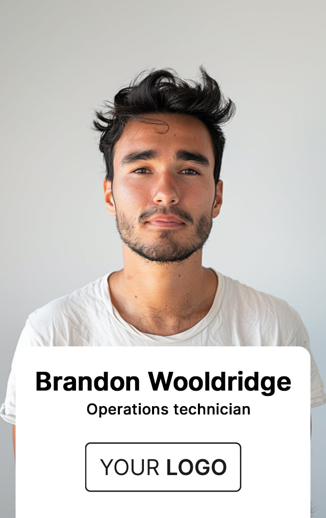 Photo Headshot ID Badge - Professional Design – BadgeSmith