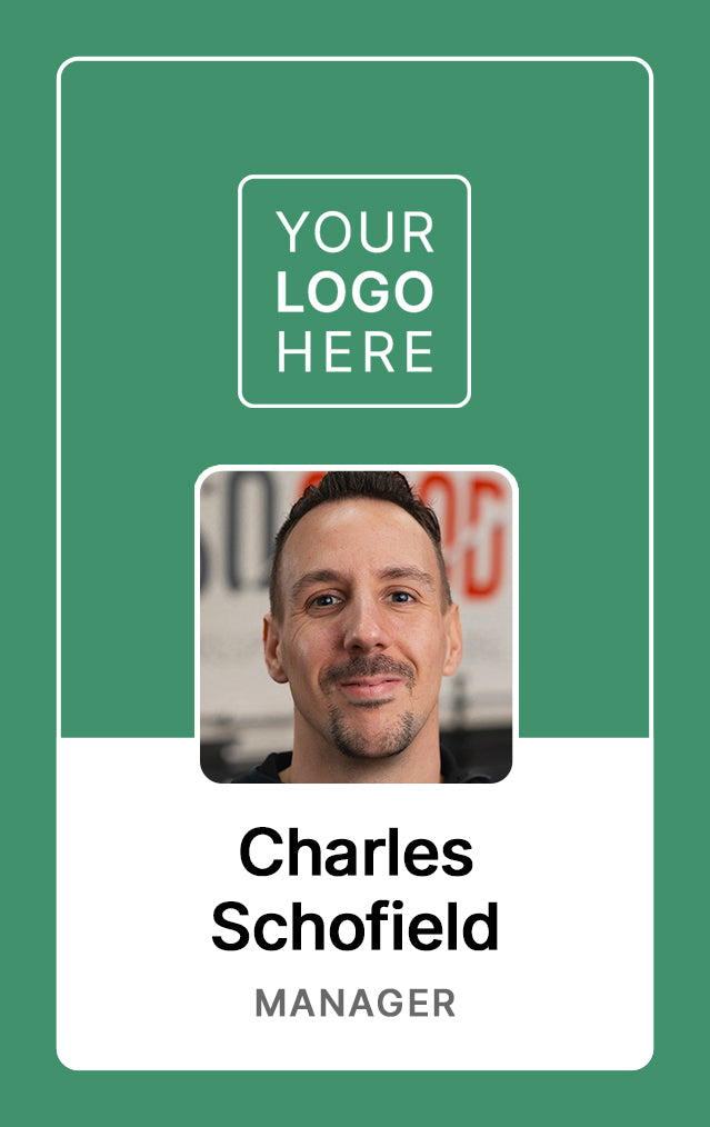 Custom Corporate Identification Badge - Personalized Employee ID Card ...