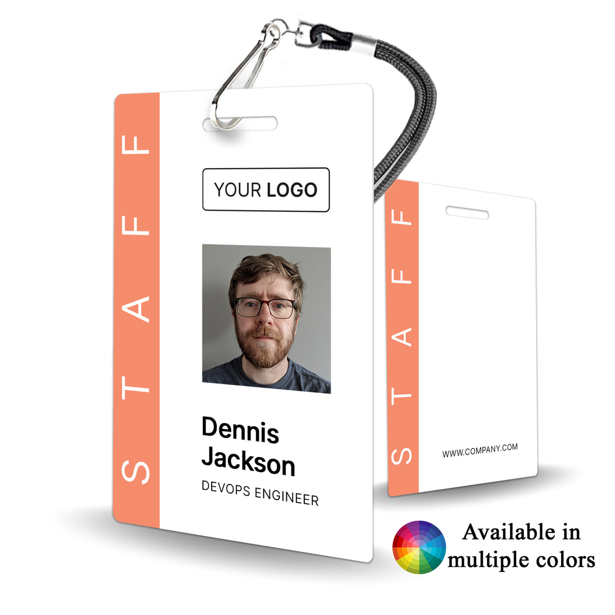 IT Development Staff Photo ID Badge for Tech Custom – BadgeSmith