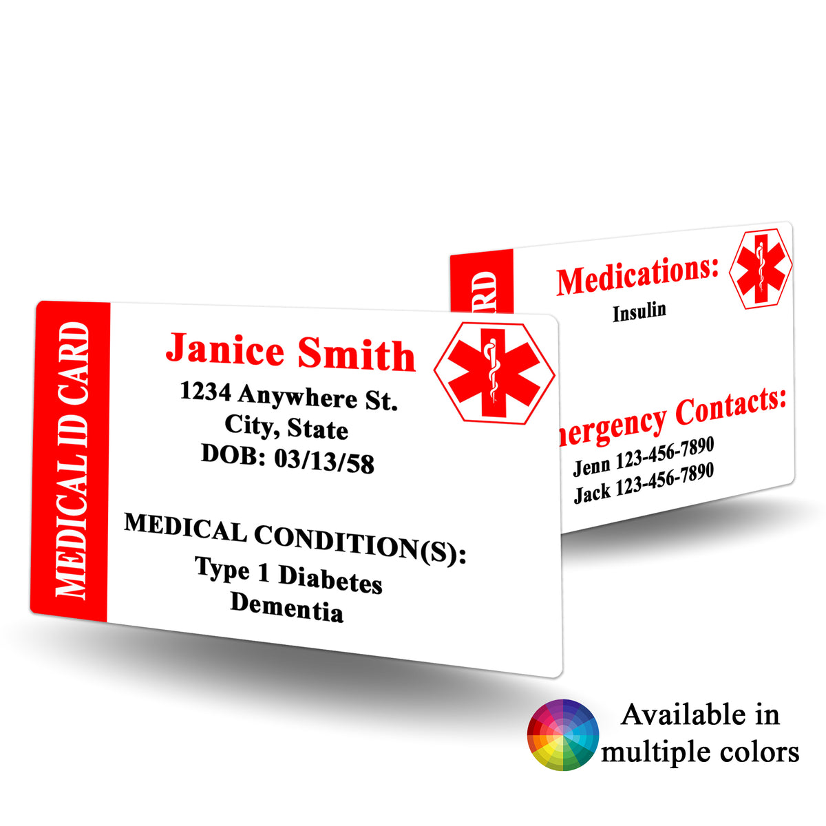 Medical Identity Card | Durable & Customizable | BadgeSmith