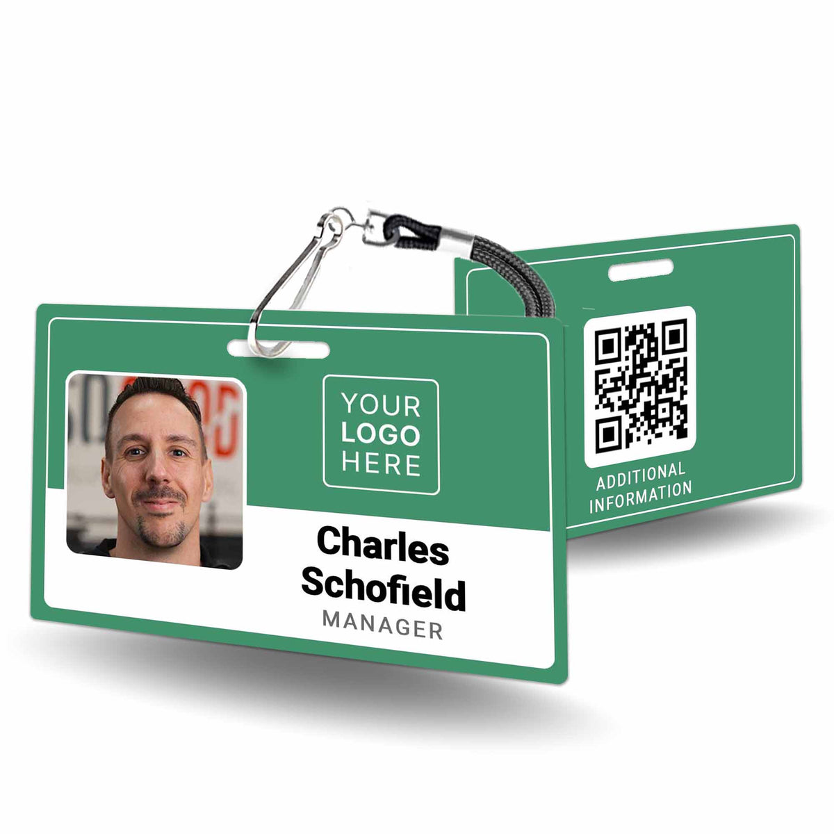 Custom Corporate Identification Badge - Personalized Employee ID Card ...