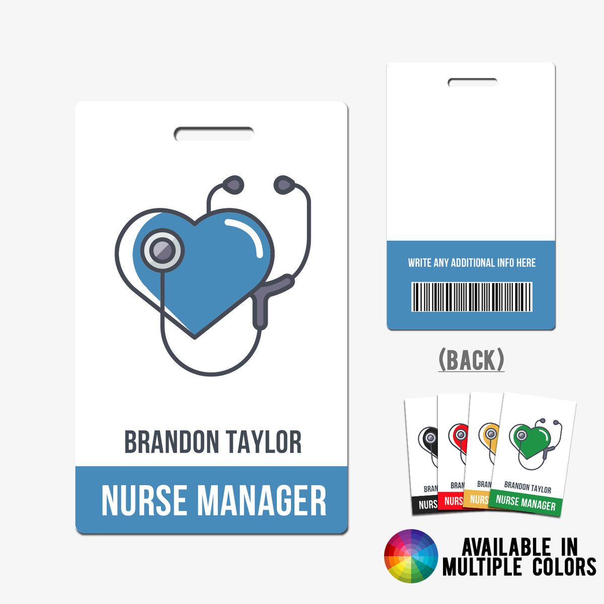 Nurse ID Card Badge for Hospital – BadgeSmith